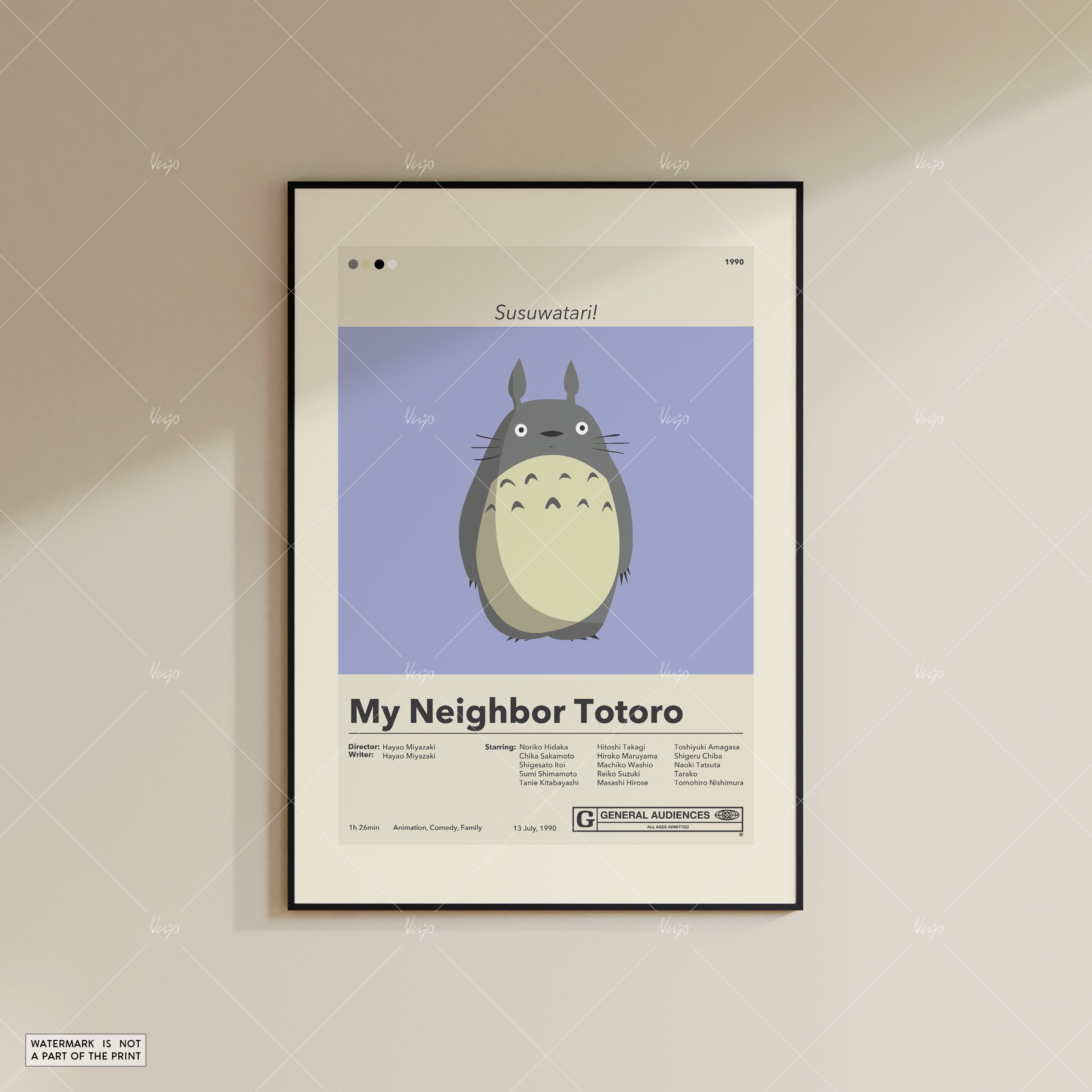 My Neighbor Totoro English Poster