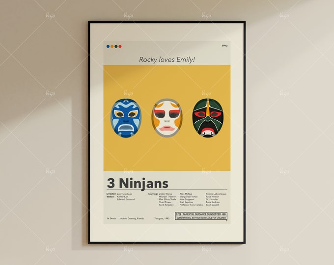 3 3 Ninjas Masks - Etsy Canada