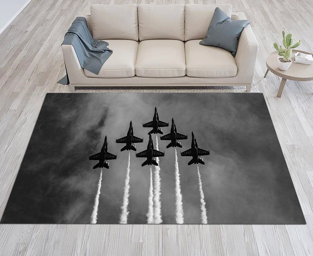 Plane Rug, Jet Fighter Rug, Aviation Rug, F15 Art Rug, Plane Art Rug ...