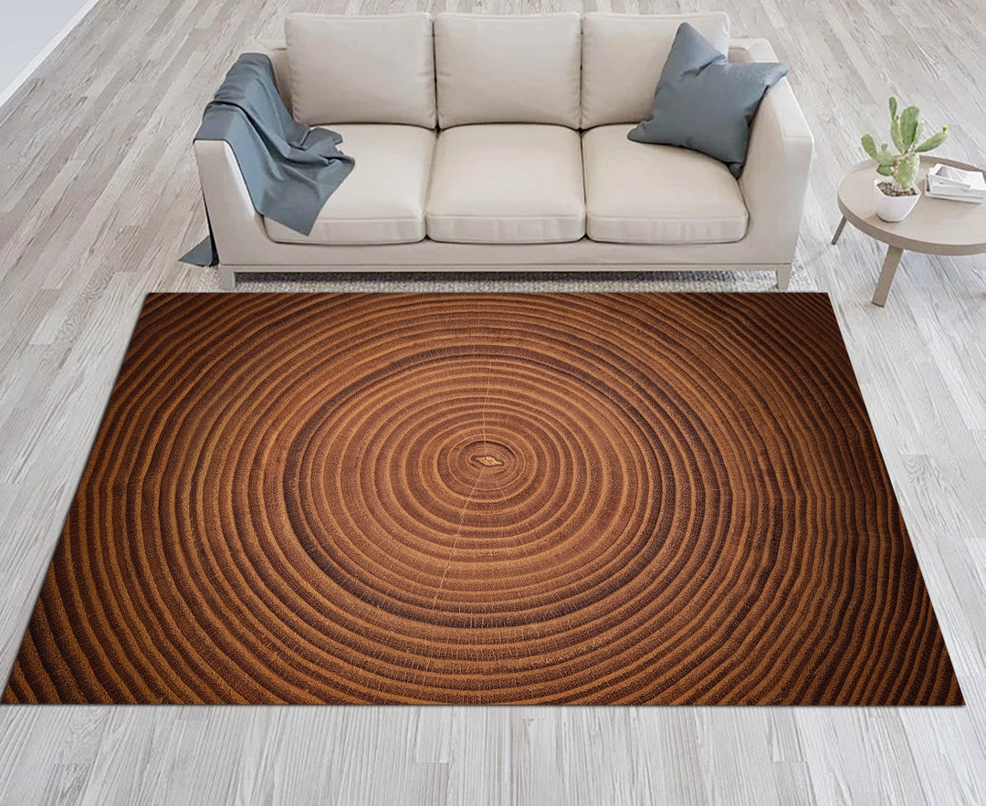 Wood Trunk Rug, Authentic Rug, Wood Block Decor Rug,wood Pattern Rug ...