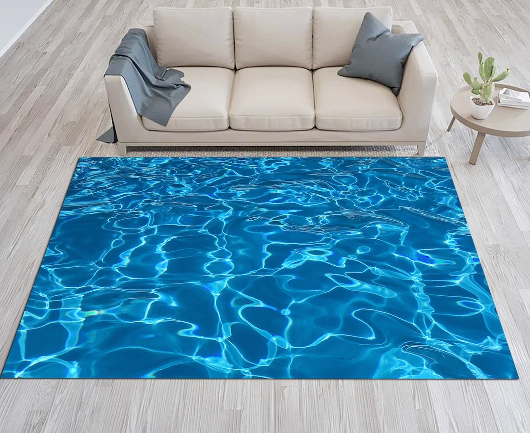 Sea Rug,ocean Wave Rug,sea Wave Rug,wave Pattern Rug,water Pattern Rug ...