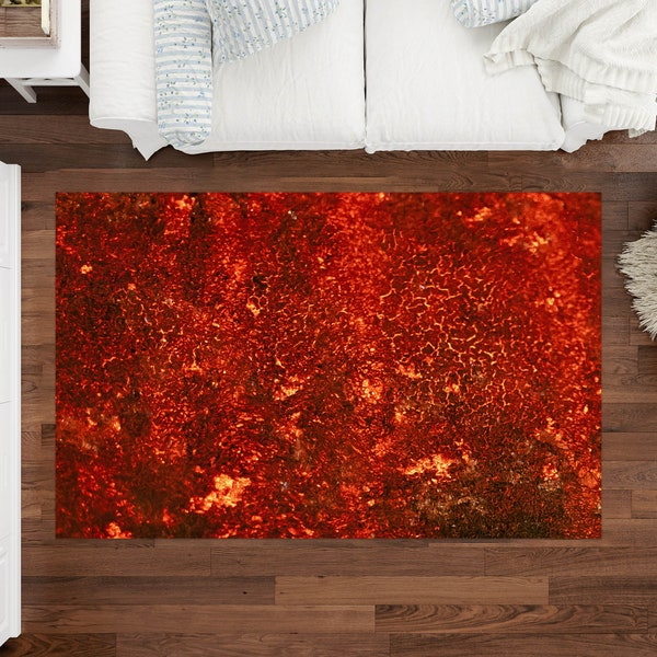 The Floor is Lava Rug - Etsy