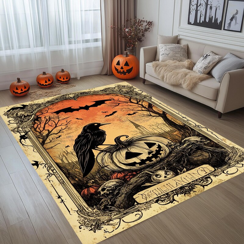 Halloween Rug - Etsy
