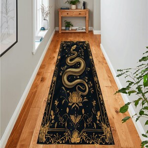 Snake Rug, Snake Runner Rug, Snake Design Rug, Gift Runner Rug, Hallway ...