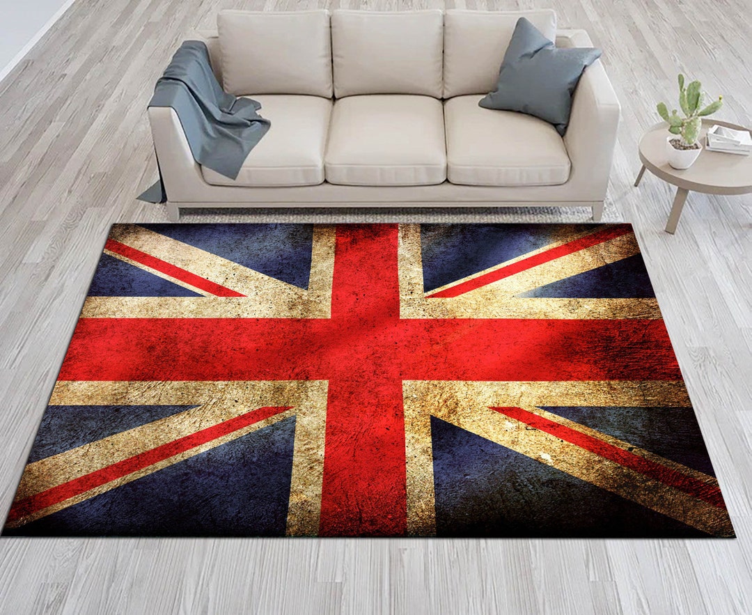 British Flag Rug, England Rug, Decor Flag Rug, Flag Home Decor, Gift ...