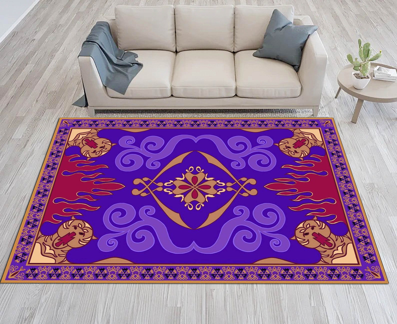 Aladdin Rug, Aladdin Magic Carpet, Fantastic Rug, Living Room Rug, Kids ...