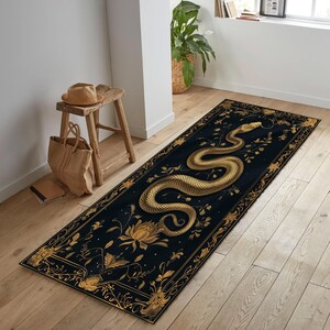 Snake Rug, Snake Runner Rug, Snake Design Rug, Gift Runner Rug, Hallway ...