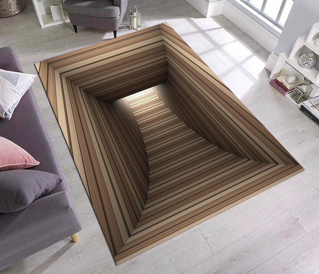 Tunnel Rug, Vortex Rug, Illusion Rug, Optical Illusion Rug,3d Effect ...