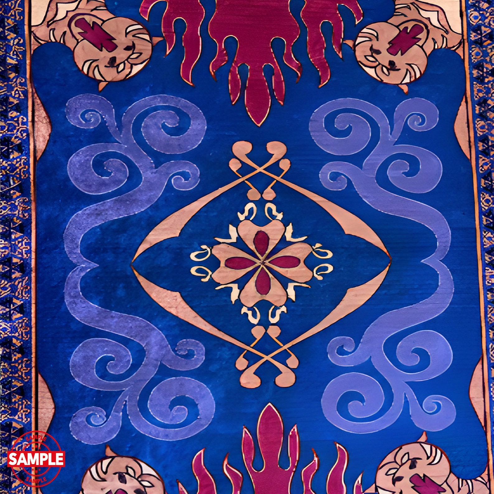 Aladdin Rug, Aladdin Magic Carpet, Fantastic Rug, Living Room Rug, Kids ...