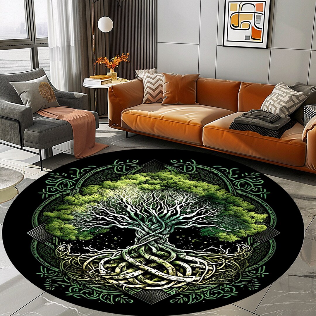Tree of Life, Tree of Life Rug, Tree of Life Round Rug, Tree of Life ...