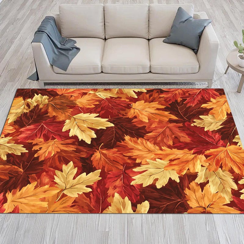 Leaf Rug - Etsy