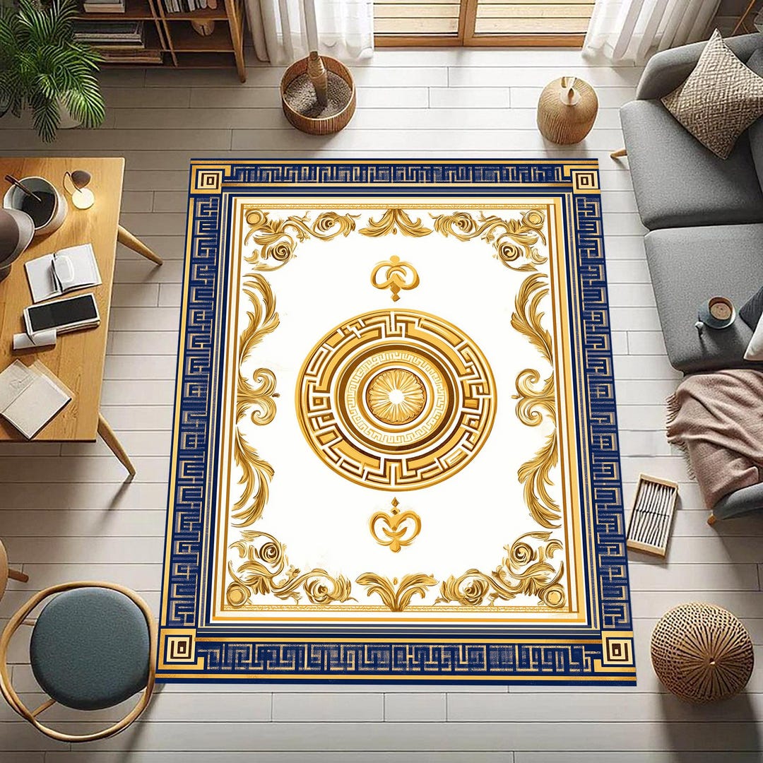 Greek Pattern Rug,greek Key Pattern Rug,greek Motifs Rug,greek Decor ...