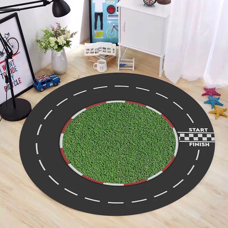 Crochet Race Track Rug - Etsy