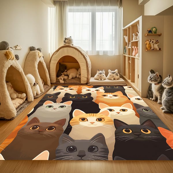 Cat Rug - Etsy
