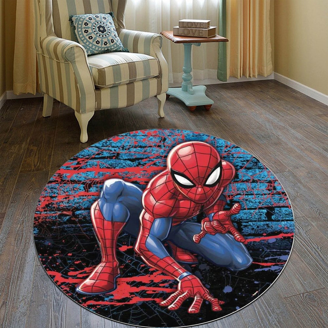 Spiderman Spider Man Rug Kids Room Rug Spiderman Rug Gift - Etsy