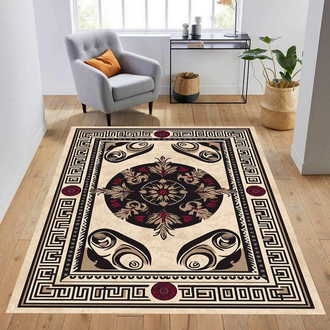 Greek Pattern Rug,greek Key Pattern Rug,greek Motifs Rug,greek Decor ...