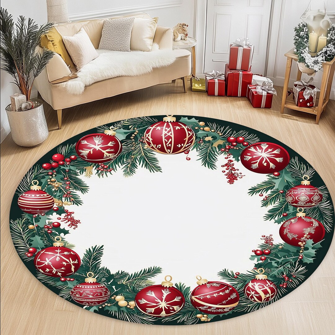 Christmas Tree Rug,christmas Decorations,christmas Rug,merry Christmas ...