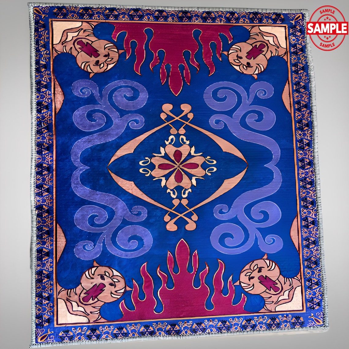 Supernatural Rug, Supernatural Devil's Trap Rug, Pentacle Symbol Rug ...