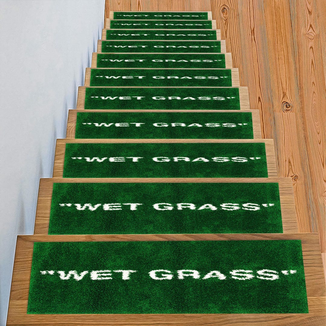 Wet Grass Stair Rug, Stair Rug, Wet Grass, Stair Mat, Stair Treads Rug ...