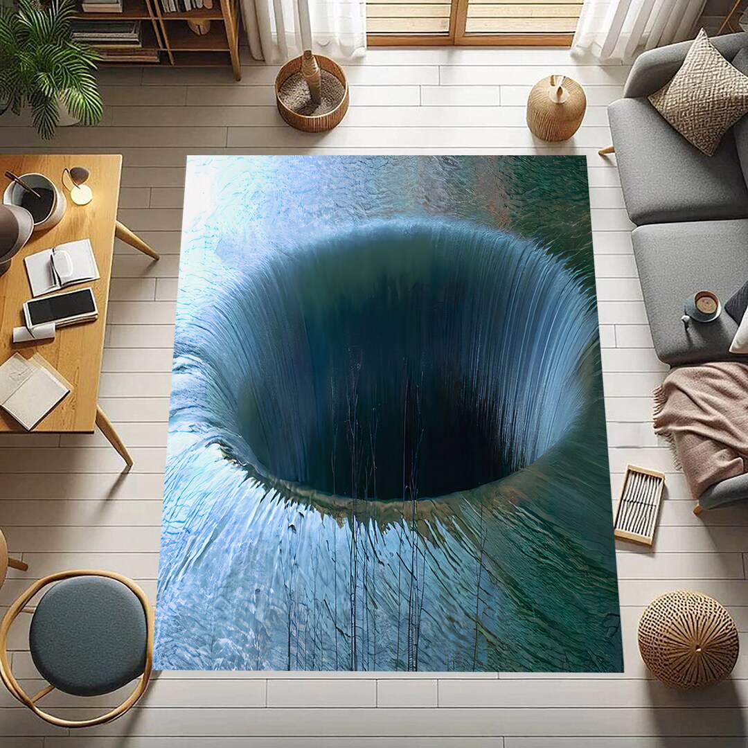 3D Vortex Rug: Optical Illusion Non-slip Rug - Etsy
