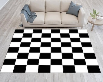 Chess Rug, Chess Set Rug, Game Room Rug, Kids Room Mat, Gift for Chess ...