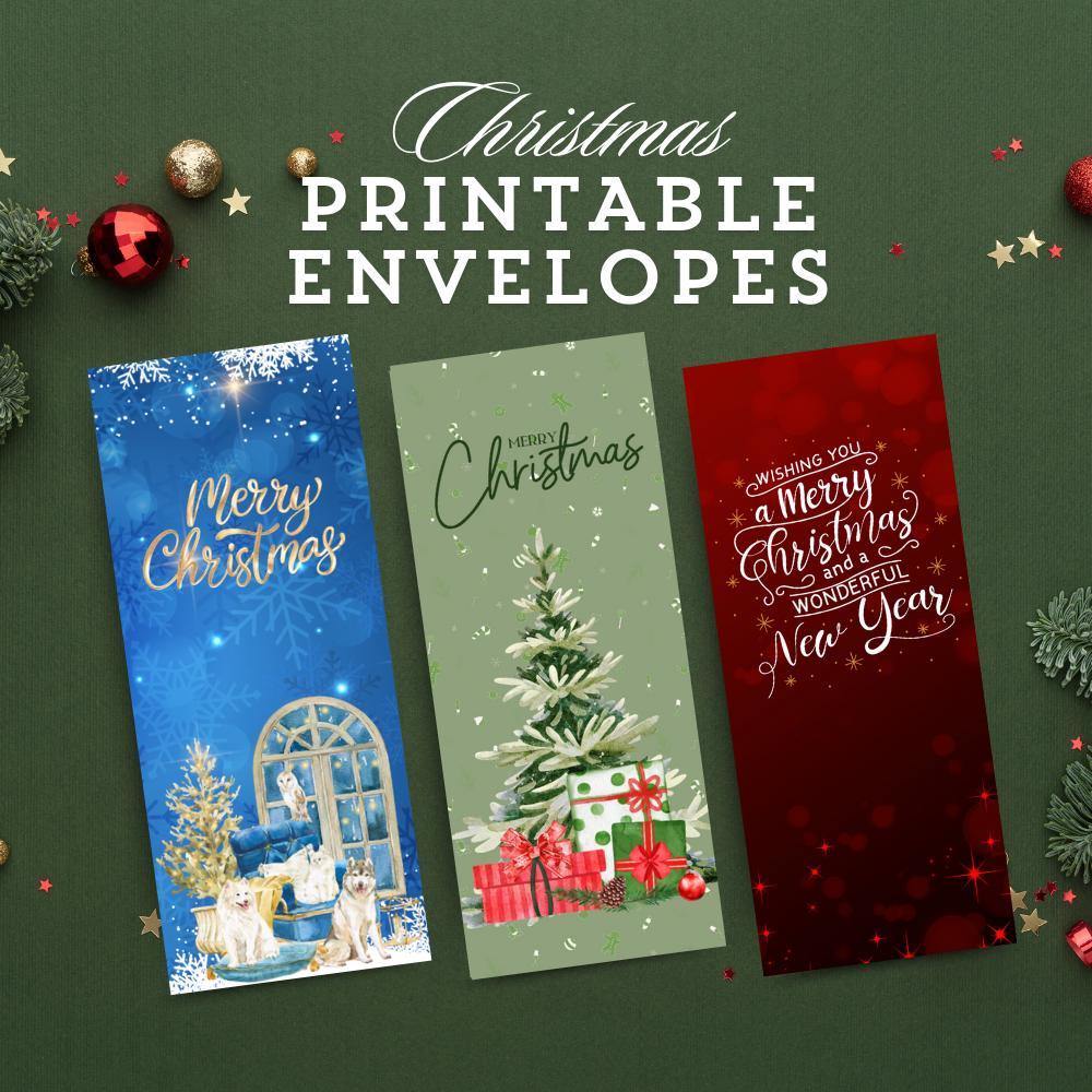 Printable Christmas Envelope, Money Envelope, Printable Envelope, Cash ...