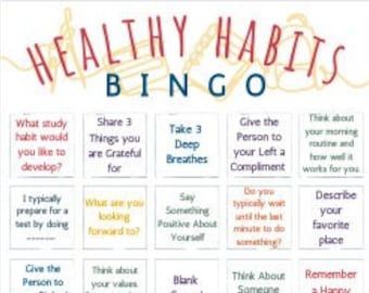 Mindfulness BINGO Game - 10 Player - School Counseling Activity ...