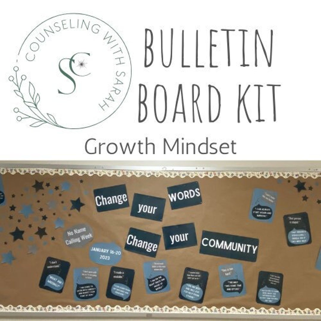 Reframing Mindset - Bulletin Board - School Counseling - Etsy
