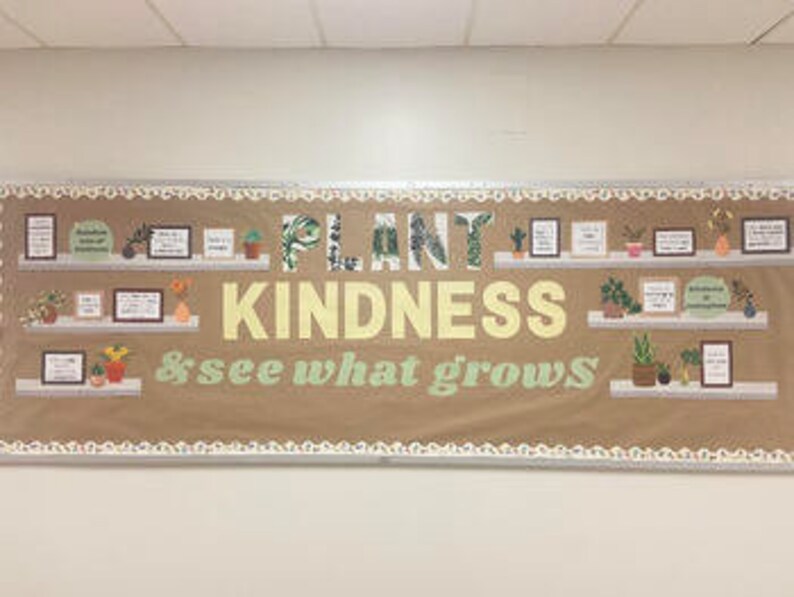Springtime Kindness Bulletin Board - All Grade Levels - Counseling - Etsy