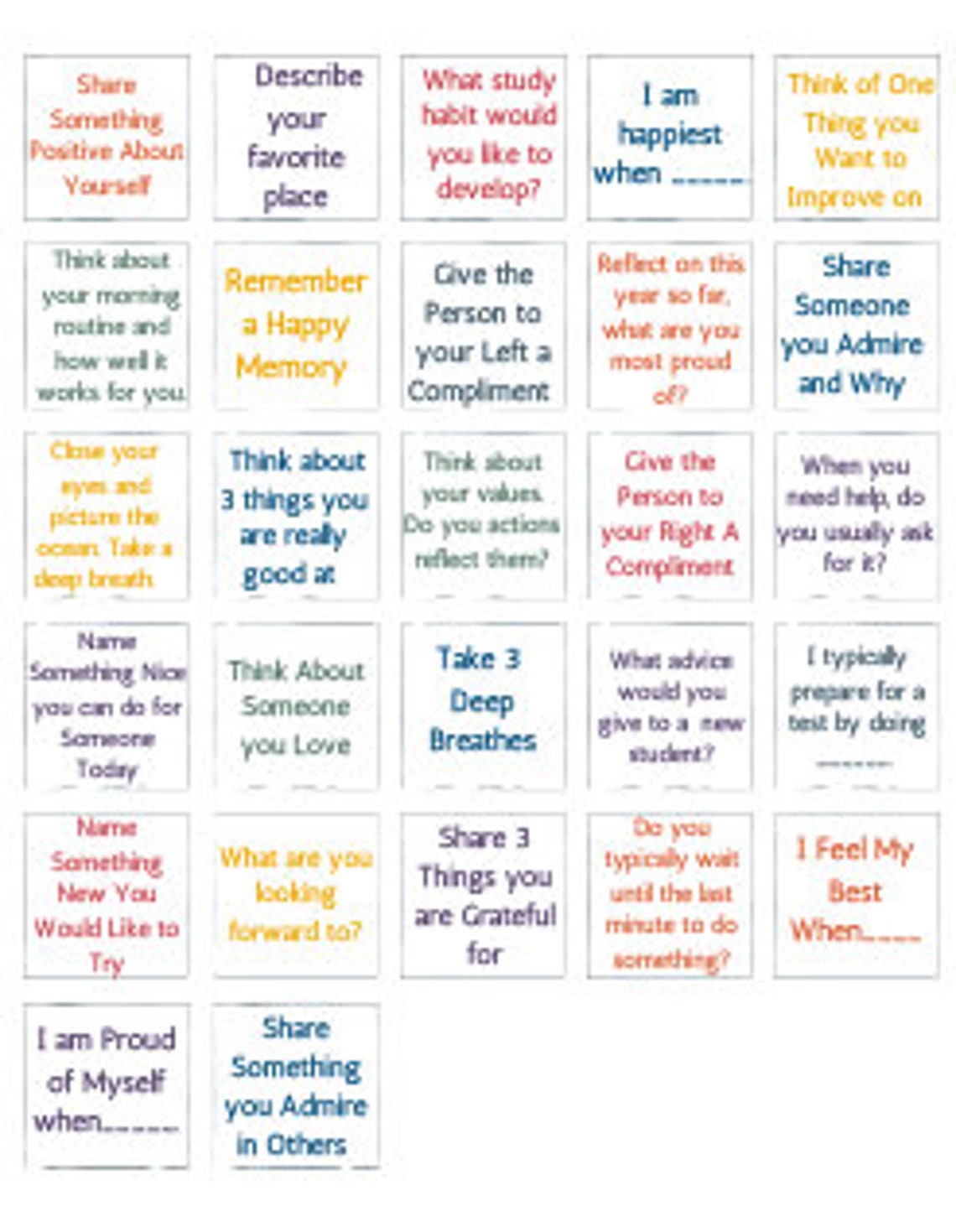 Healthy Habits BINGO - 10 Player - School Counseling Activity ...