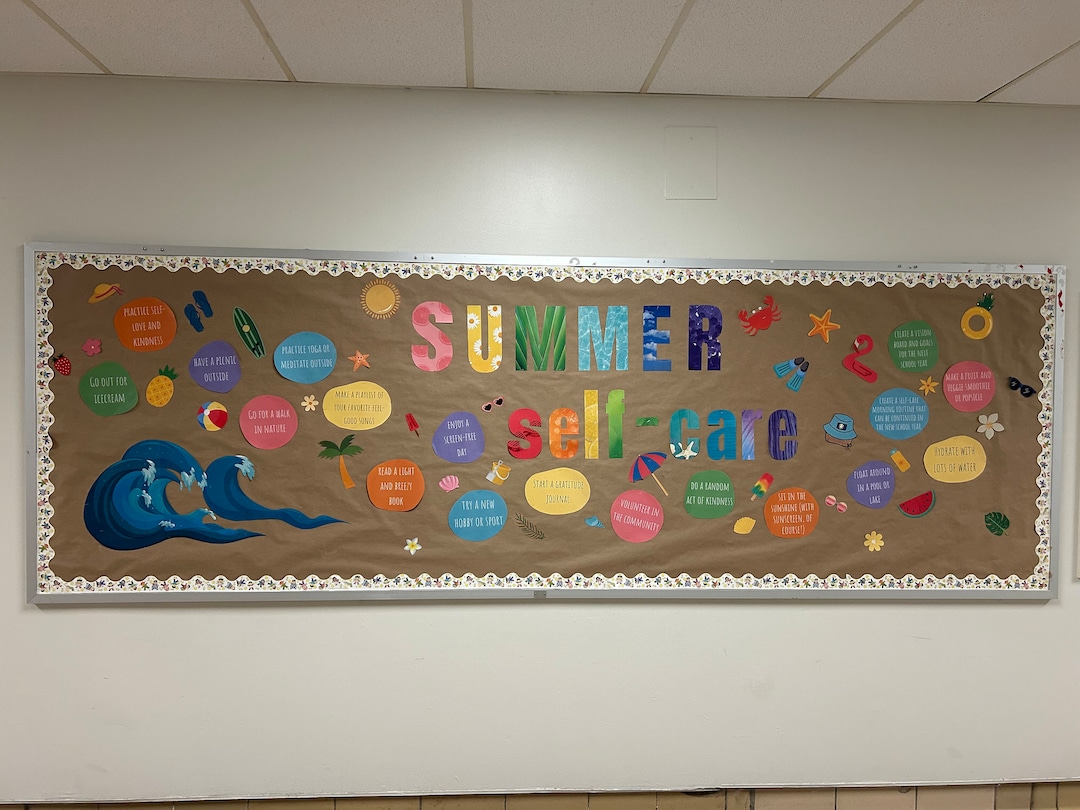 Summer Self-care School Bulletin Board - Etsy