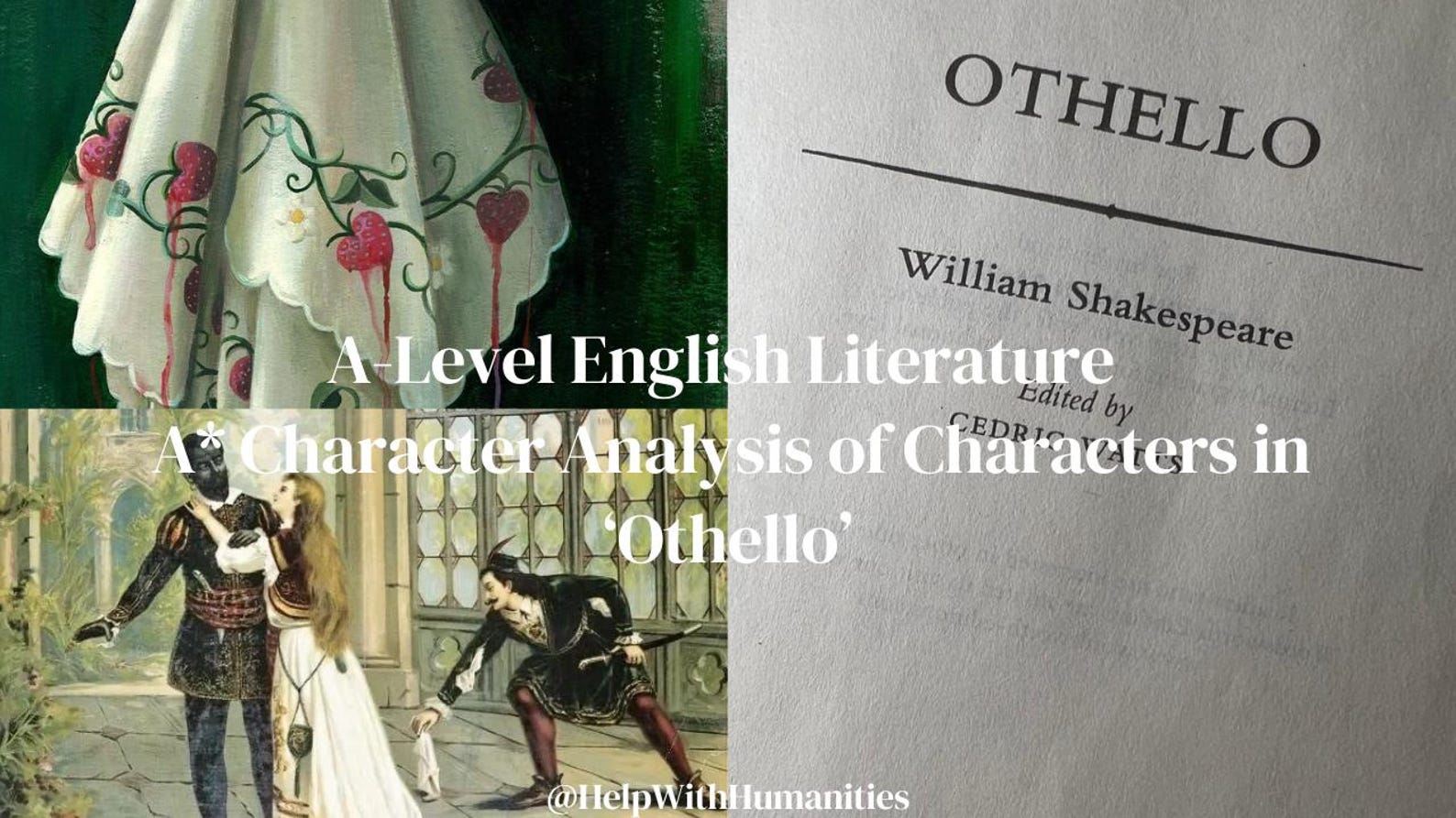 Character Profiles: othello A-level English Literature - Etsy