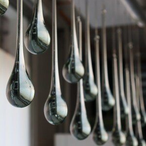 Tear Drop | Decorative Glass Set of 4 | 10 " - Etsy