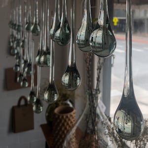 Tear Drop | Decorative Glass Set of 4 | 10 " - Etsy