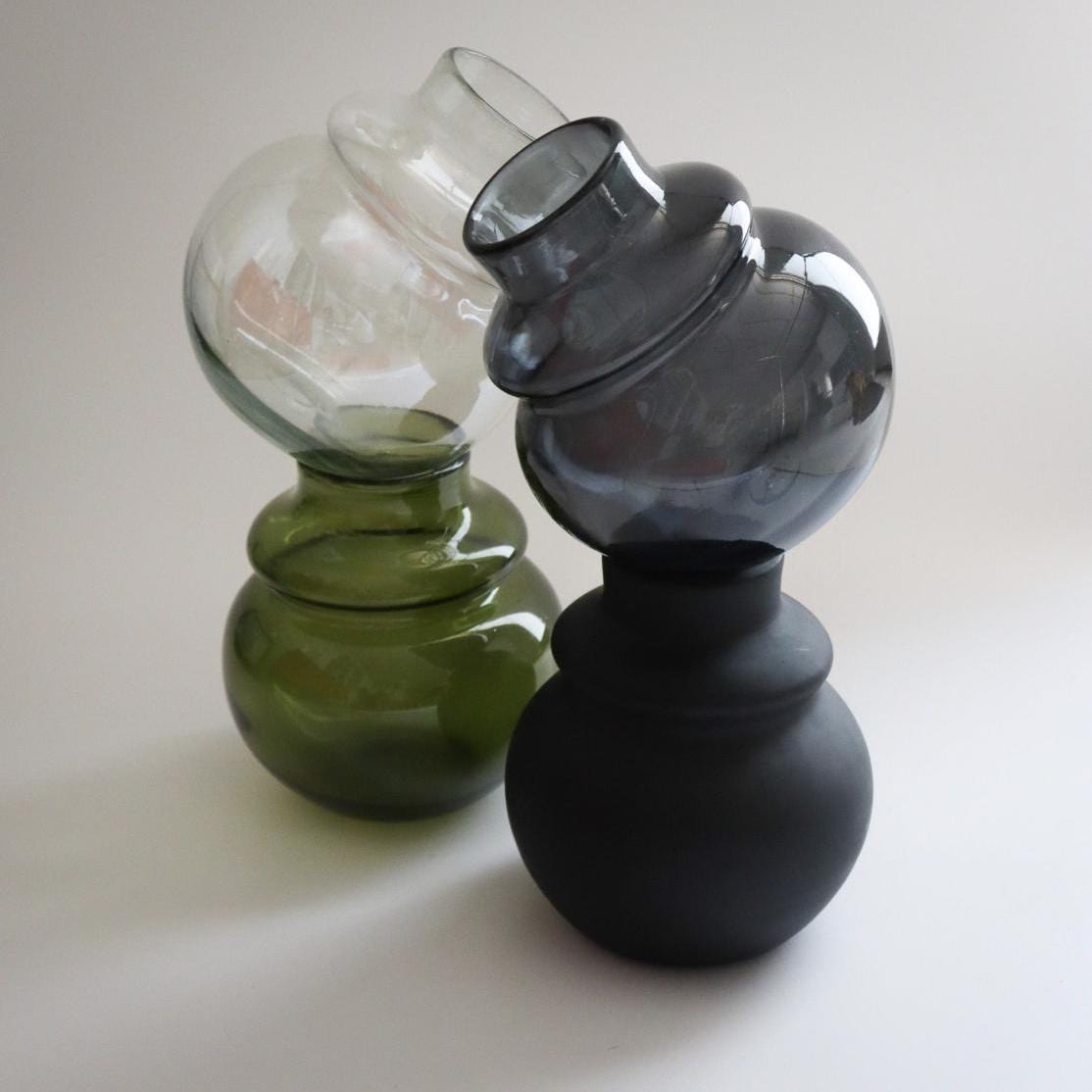 Metallic Wave Vase | Handblown Glass - Etsy
