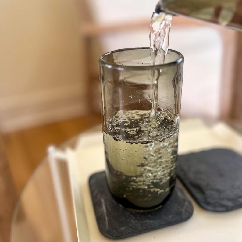 Black Highball | Handblown Glass - Etsy