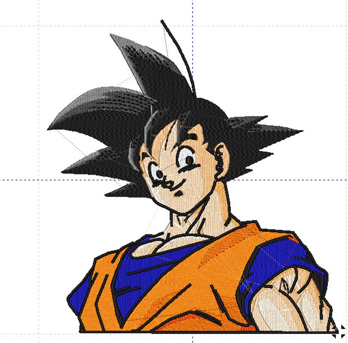 Goku Embroidery File - Etsy