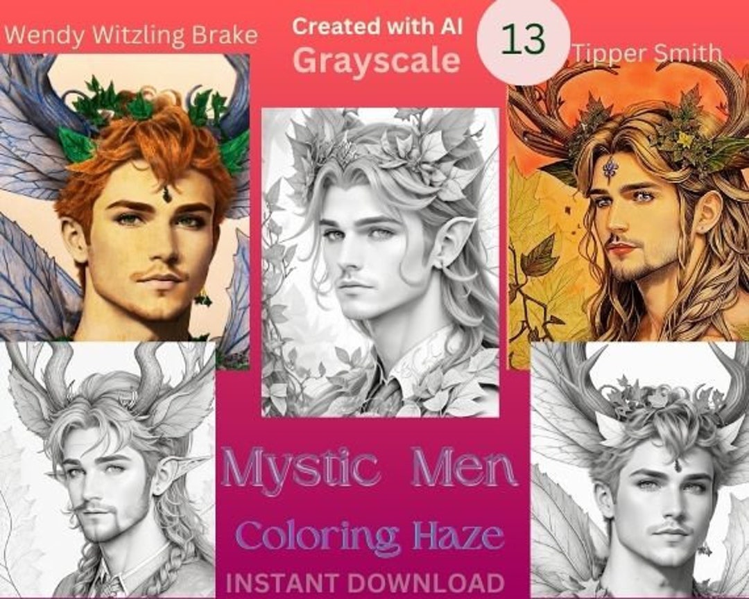 Mystic Men:explore the Realm of Mythical Male Fairies.adult - Etsy