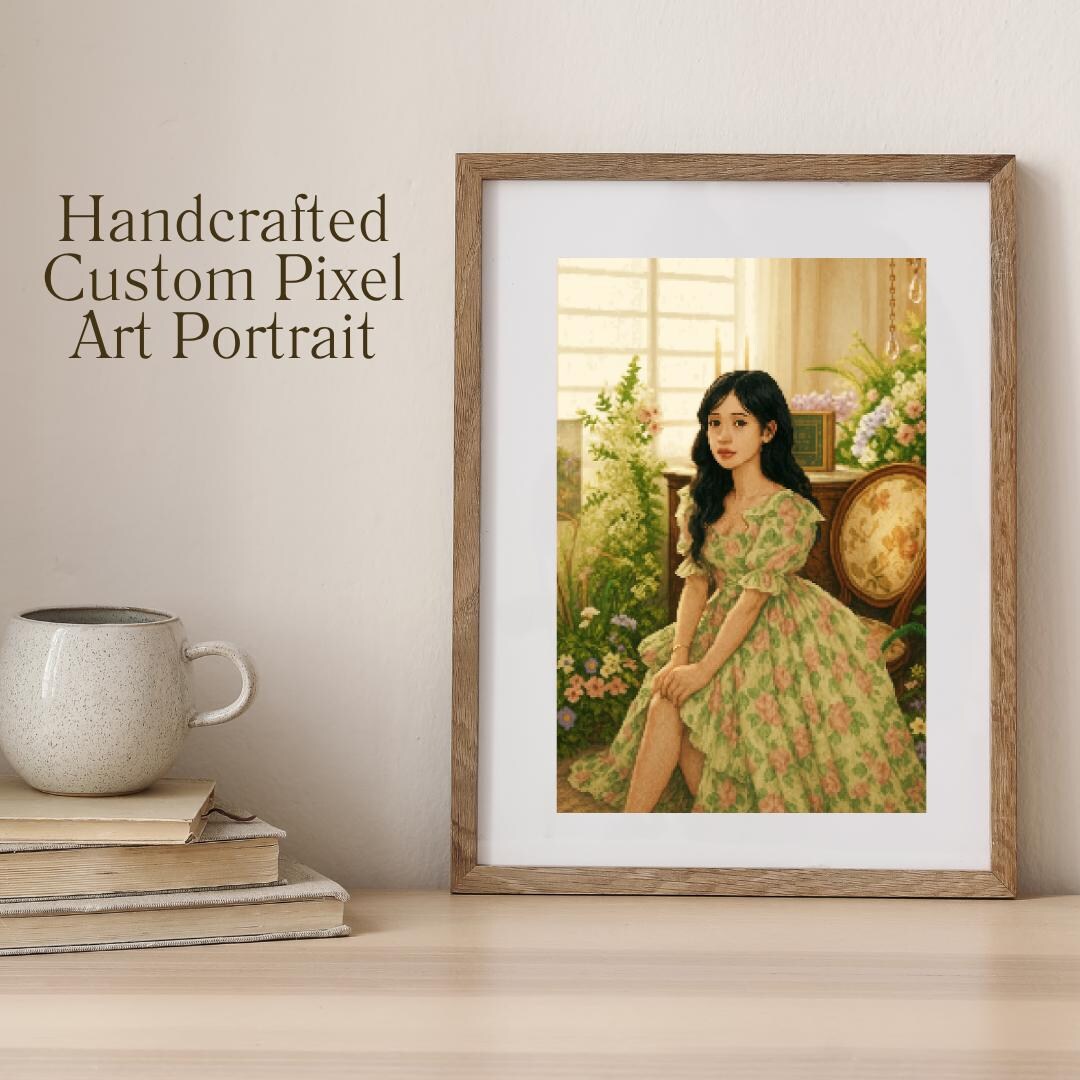 Custom Pixel Portrait: Personalized 8-bit Art, Digital Gift (digital ...
