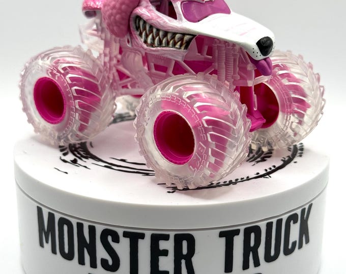 Custom Ghost Monster Mutt Pink Poodle Monster Jam Monster Truck, 1:64 ...