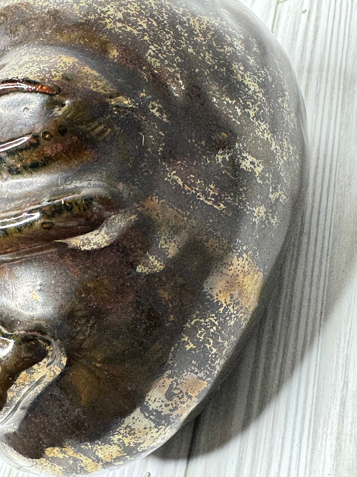 Unique Studio Pottery Paperweight of a Face. Pottery Face Paperweight ...