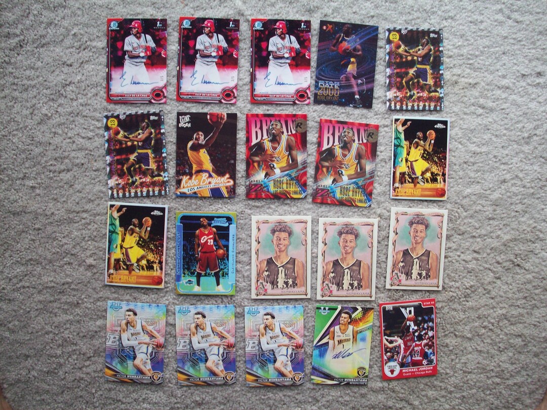 20 Reprints Baseball and Basketball. Rookie Cards Stars. See Below for ...