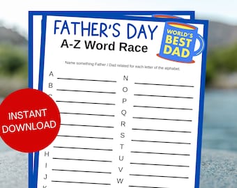 Fathers Day Word Search Printable Game, Fathers Day Activity for Kids ...