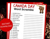 Canada Day Word Scramble Printable Game Canada Day Activity - Etsy Canada
