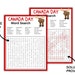Canada Day Word Search Printable Game, Canada Day Activity for Kids and ...