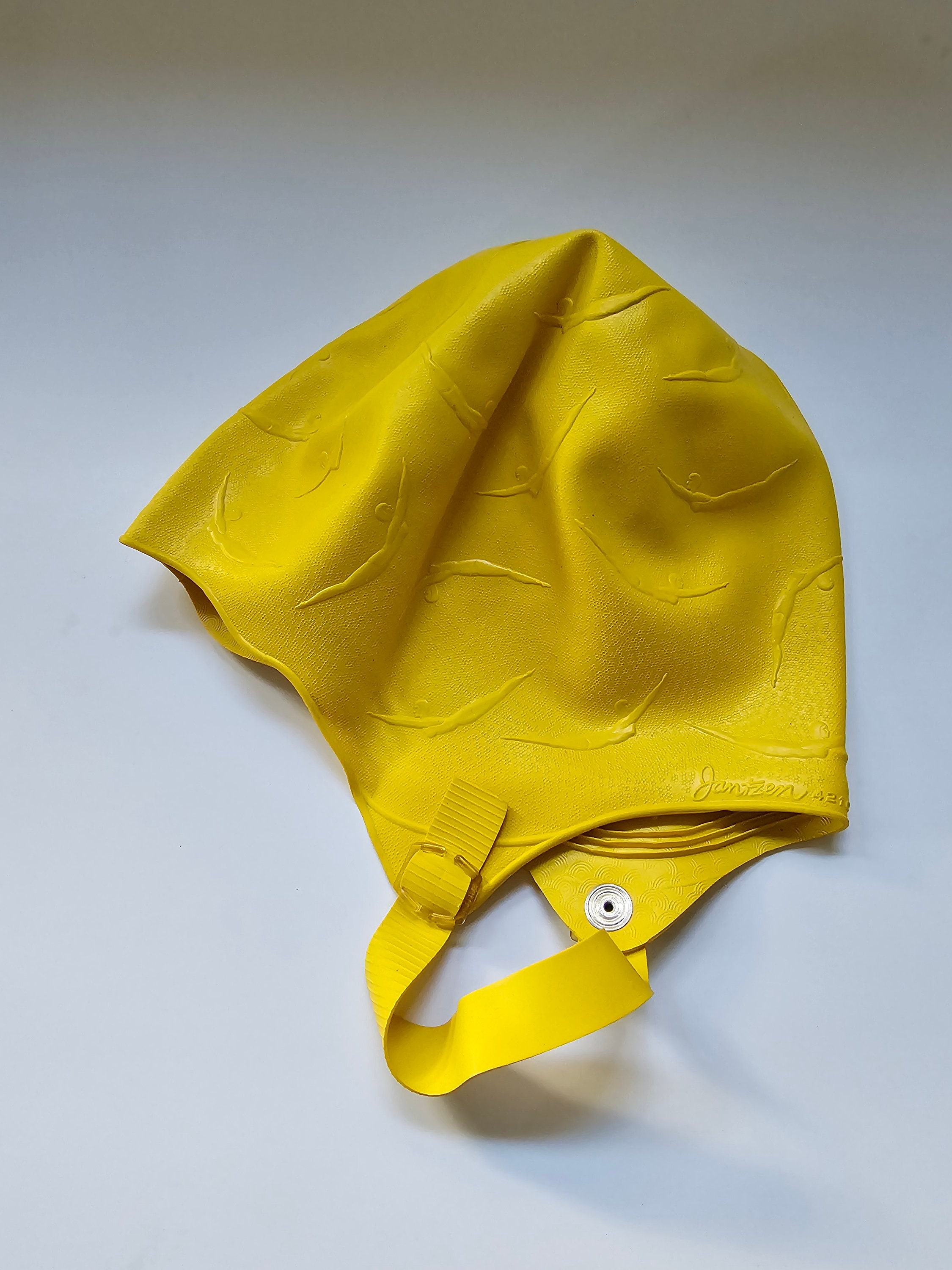 Vintage Janzen Yellow Swim Cap - Etsy