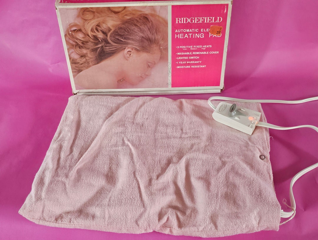 Vintage Ridgefield Electric Heating Pad With Pink Flannel Cover - Etsy