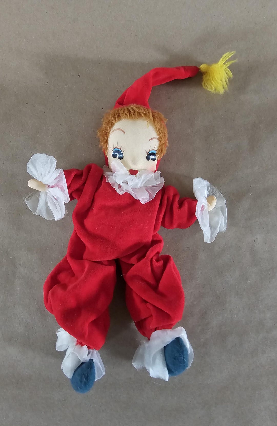 Vintage Sarco Mop-pets, Vintage Stockinette Elf Posable Elf Christmas ...