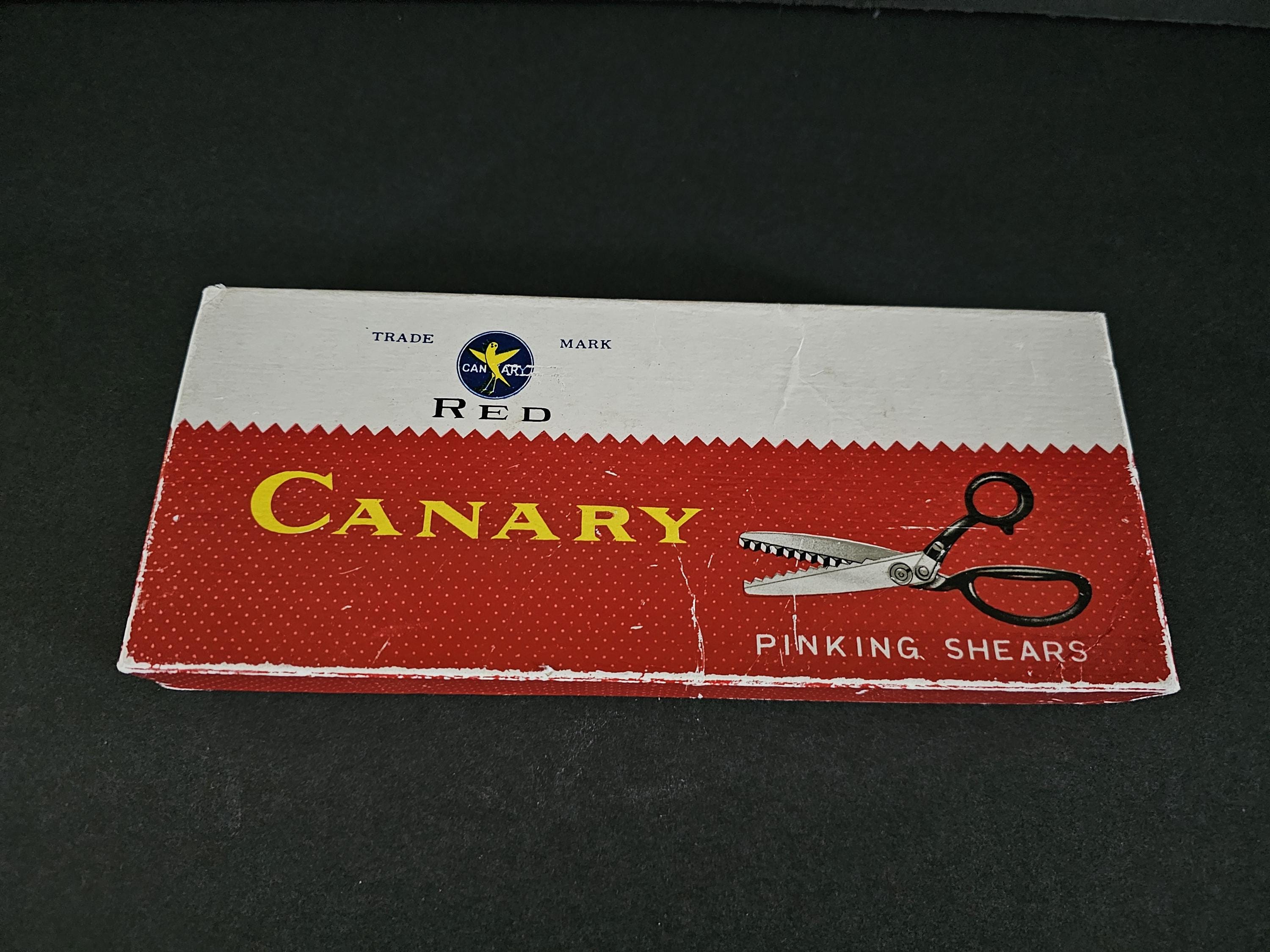 Vintage 1960's Red Canary 8" Pinking Shears - Etsy