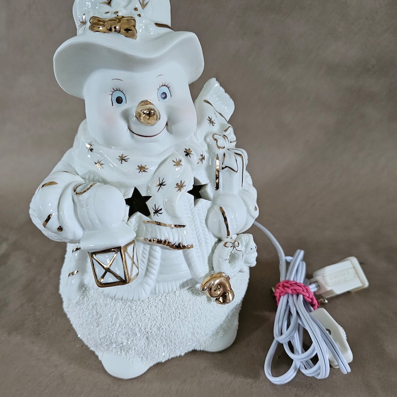 Snowman Night Light - Etsy